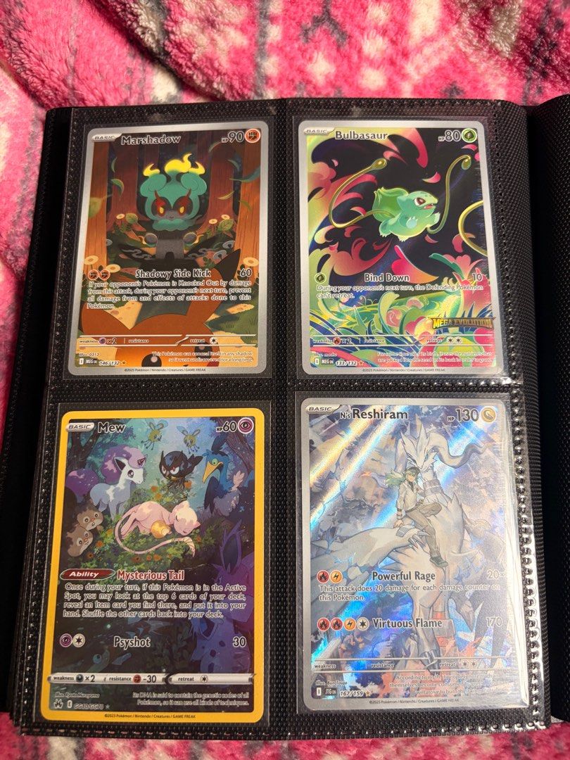 Pokemon Cards - Marshadow, Bulbasaur promo, Mew, Reshiram, Mega ...