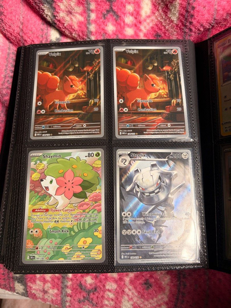 Pokemon Cards - Vulpix, Shaymin, Steelix , Mega Evolution, Destined ...