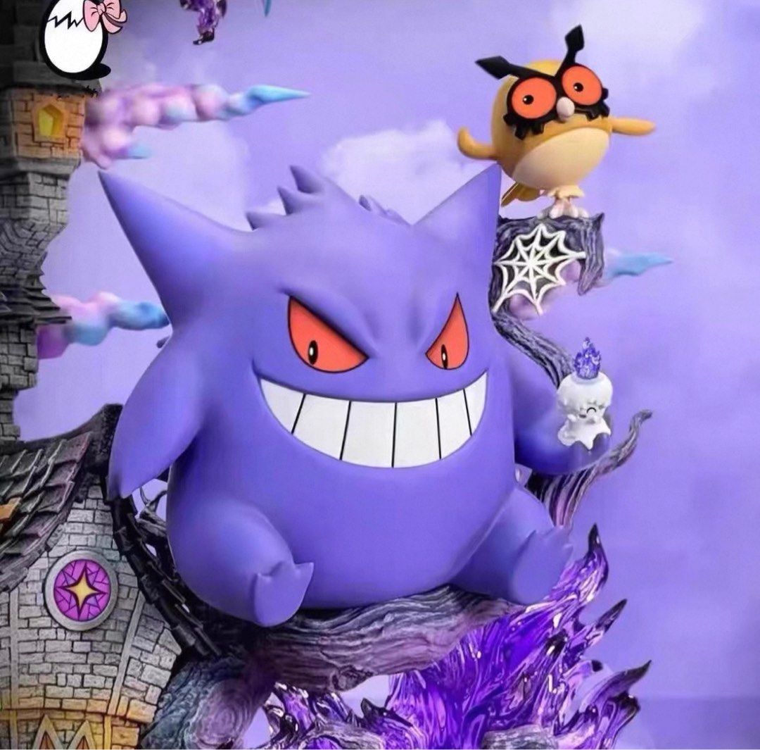 Pokemon Gengar full Evolution statue, Hobbies & Toys, Toys & Games on ...