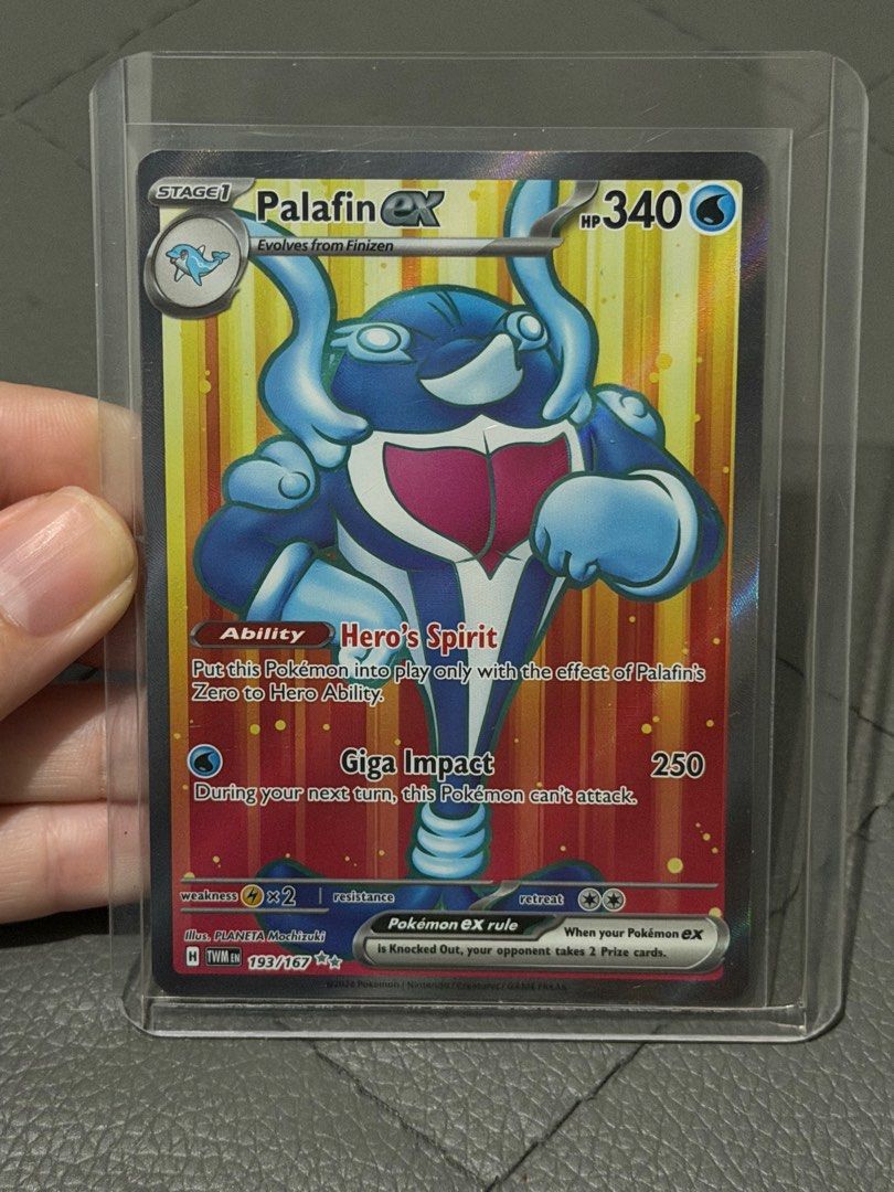 Pokemon- Palafin ex, Hobbies & Toys, Toys & Games on Carousell