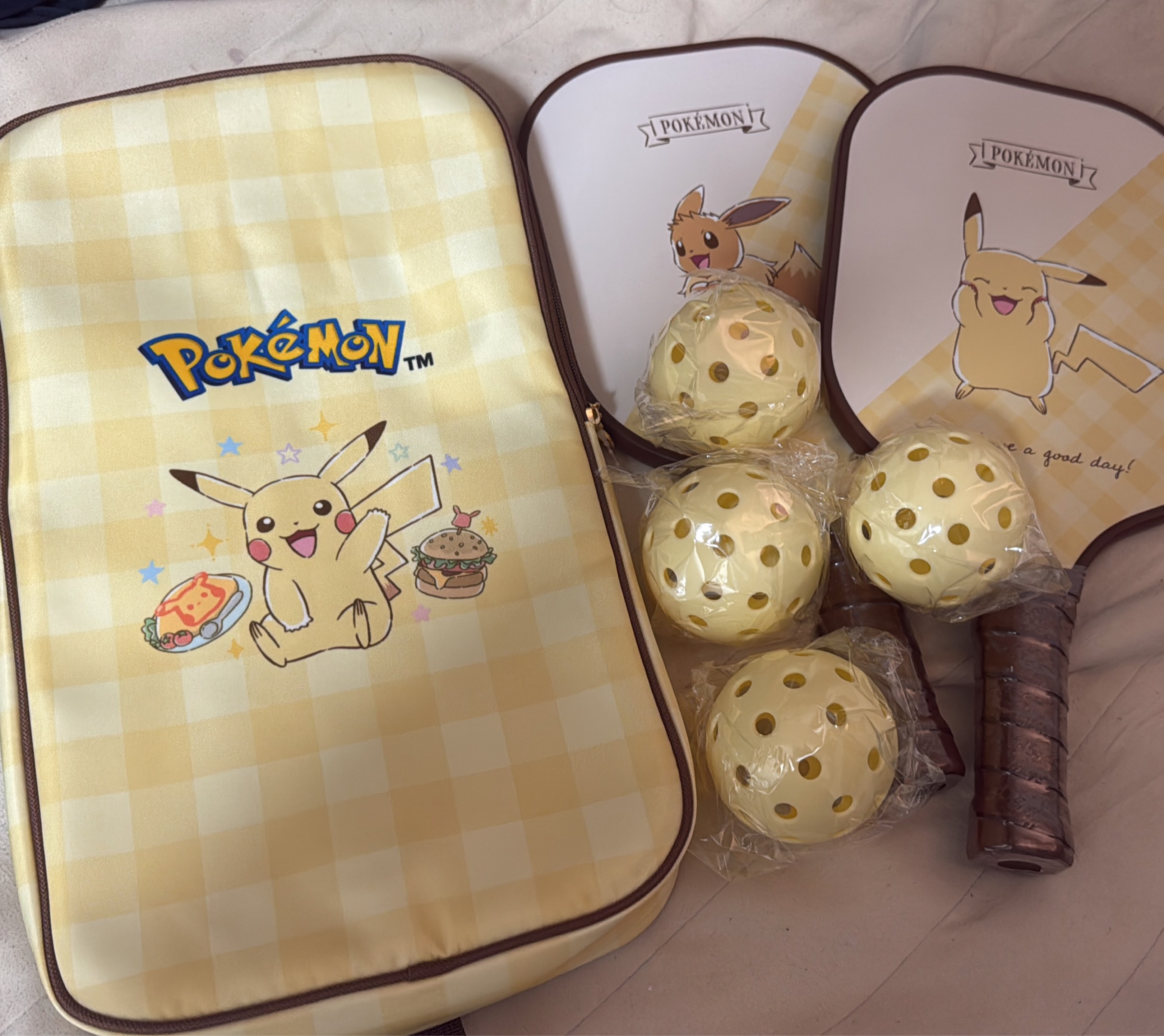 Pokemon Pikachu Pickleball Set, Sports Equipment, Sports & Games ...