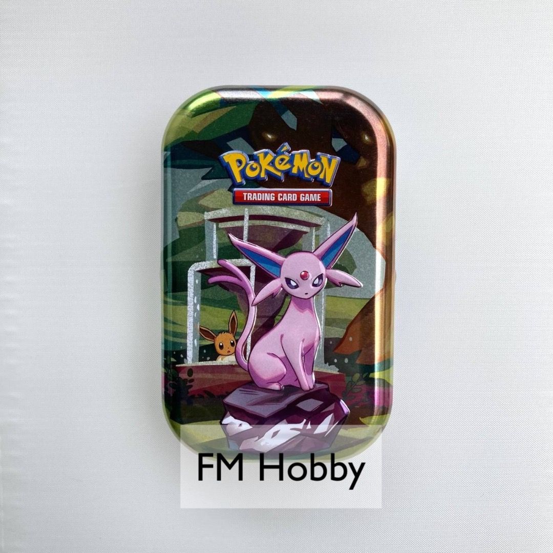 Pokemon SV8.5 Prismatic Evolutions Espeon Mini Tin (Empty), Hobbies ...