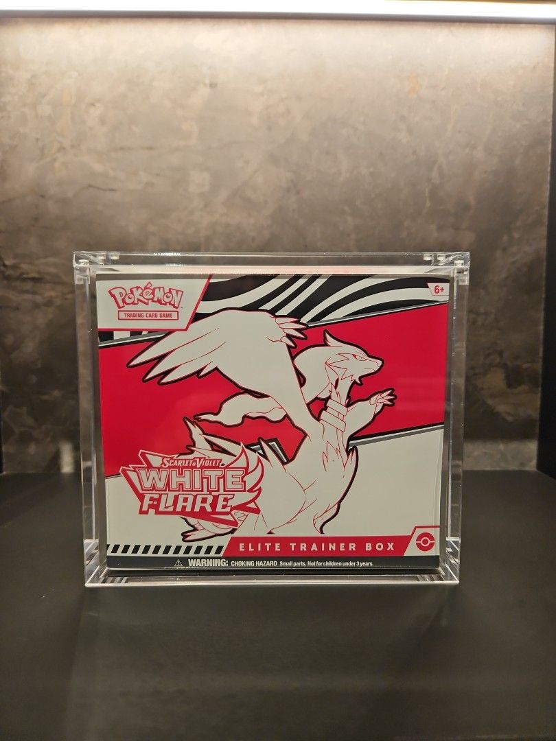 Pokemon TCG Card White Flare Elite Trainer Box (ETB) With FREE Acrylic ...