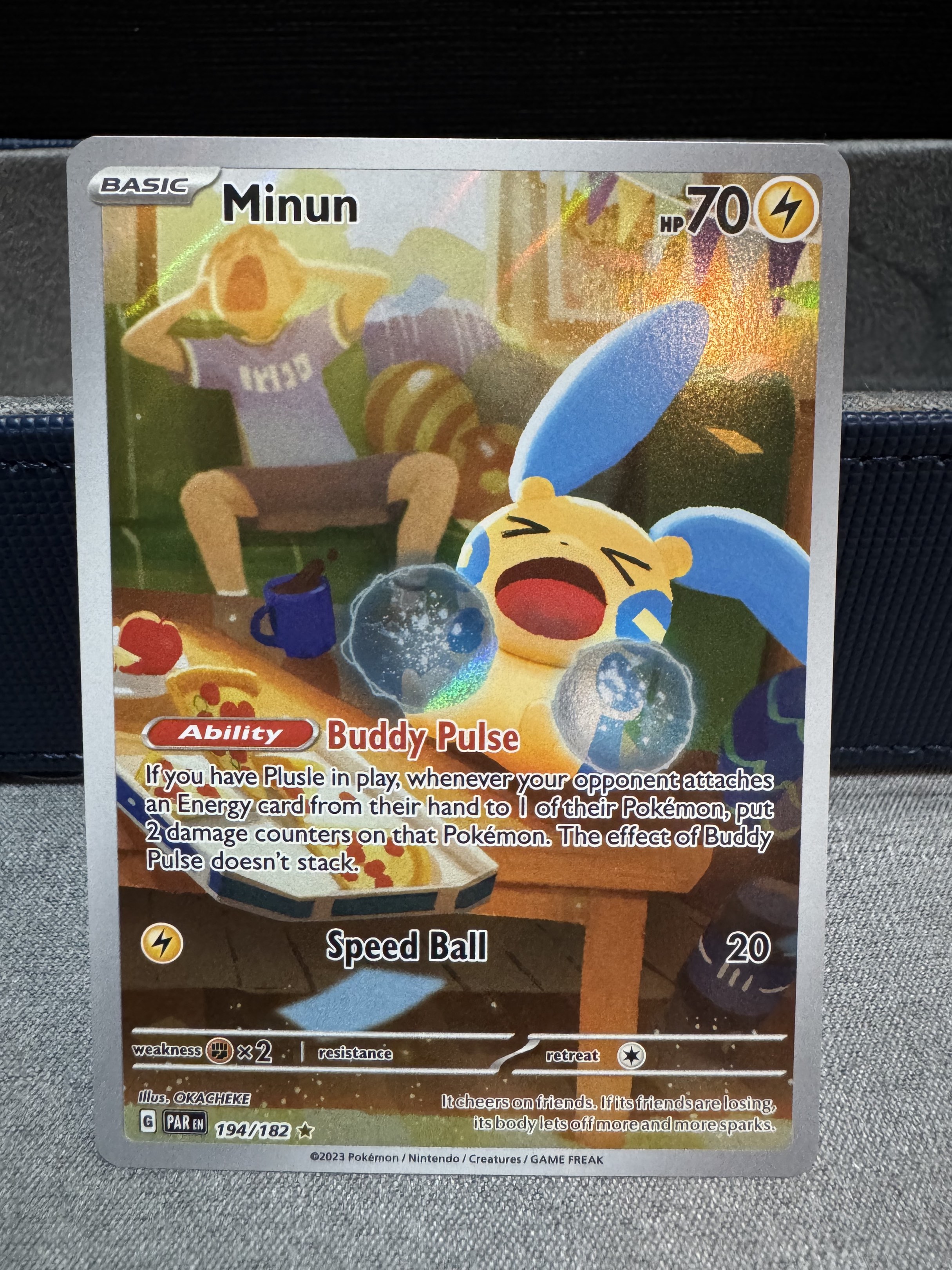 Pokemon TCG Minun 194/182 paradox rift, Hobbies & Toys, Toys & Games on ...