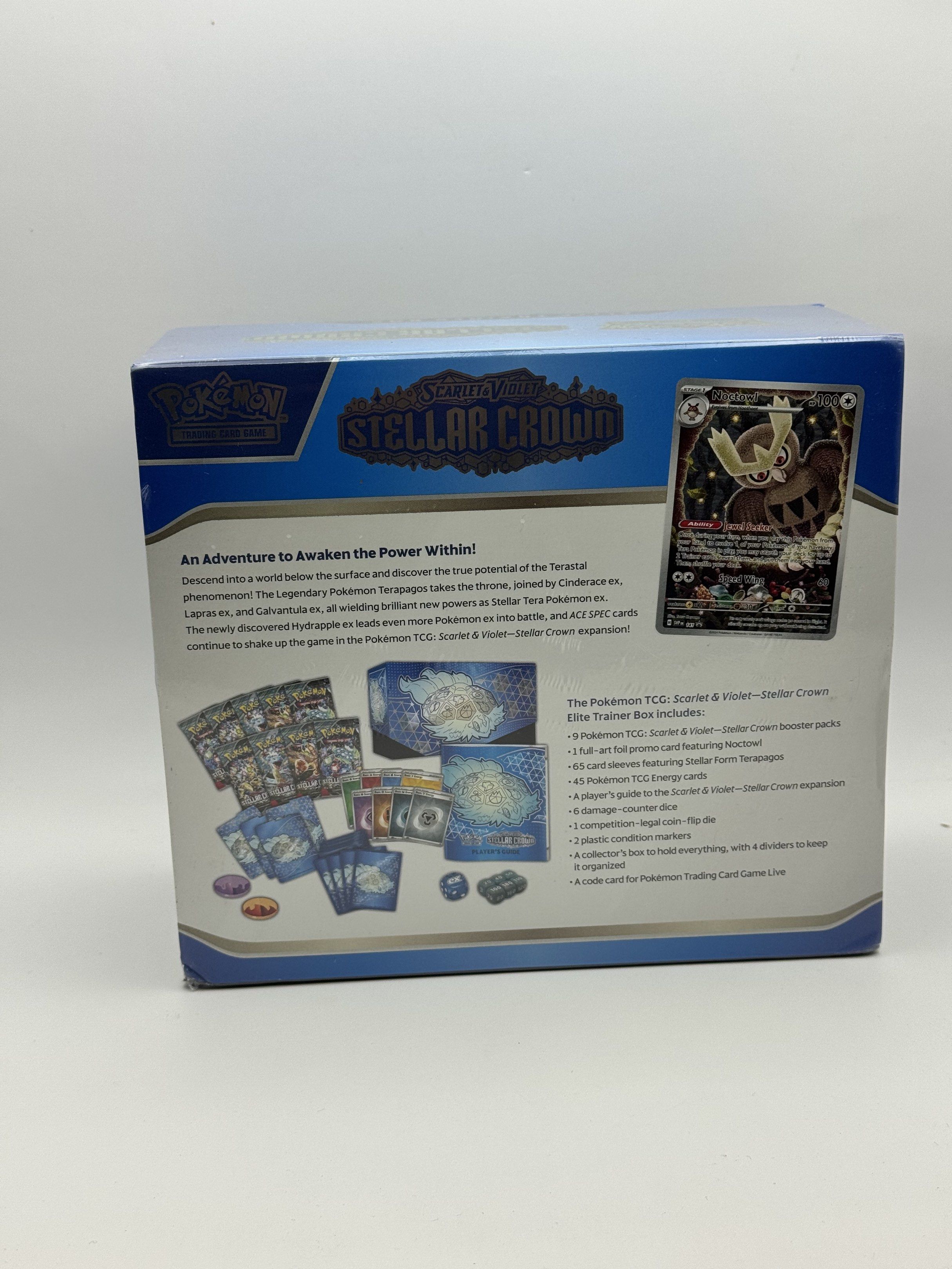 Pokemon TCG Scarlet & Violet Stellar Crown Elite Trainer Box, Hobbies ...