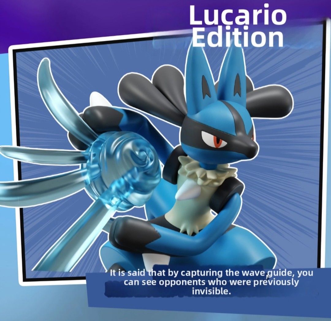 Pokémon Lucario Light Up Figure (Aura Sphere Ver.) Diorama Base ...