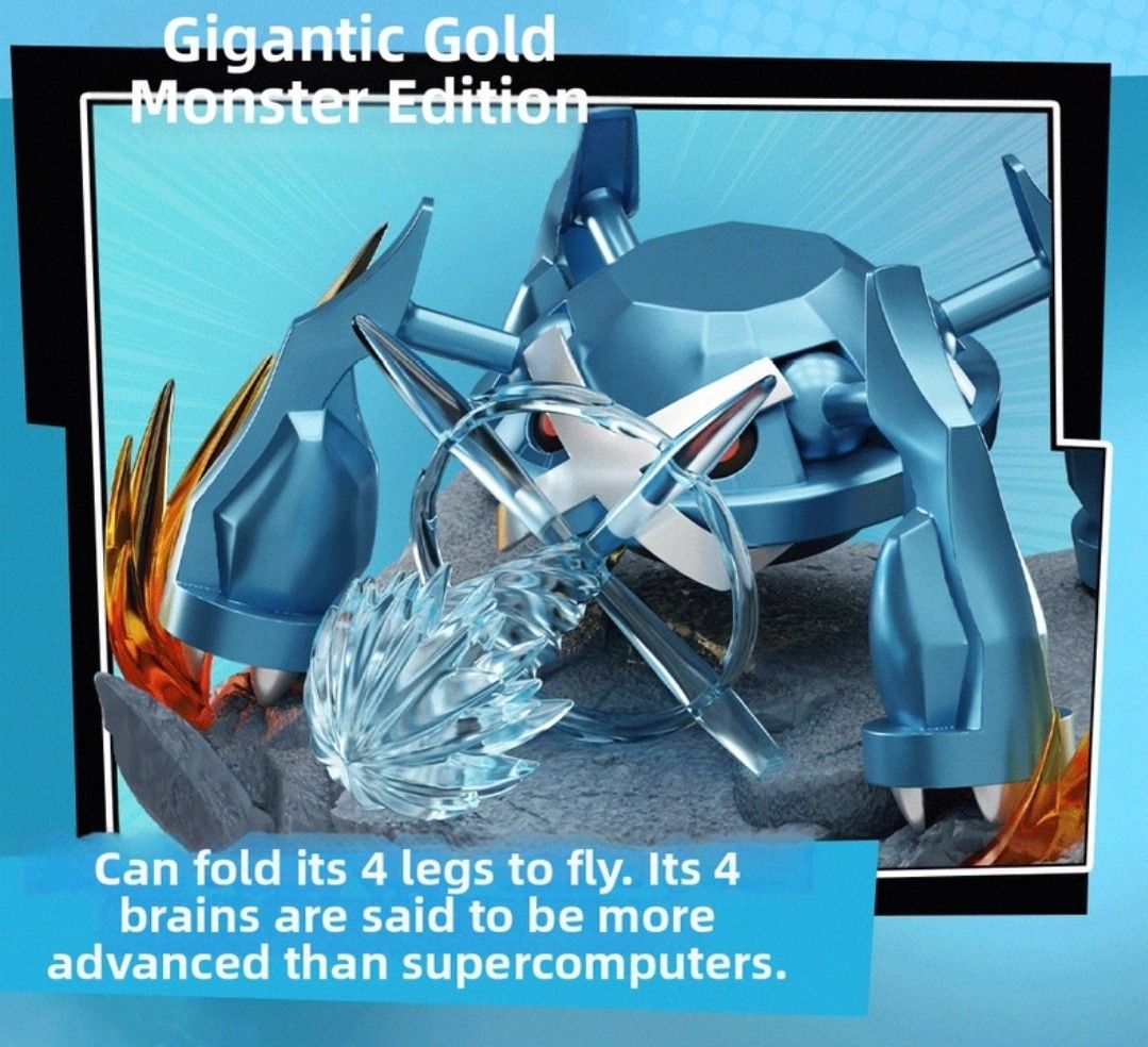 Pokémon Metagross Light Up Figure (Meteor Mash Ver.) Diorama Base ...