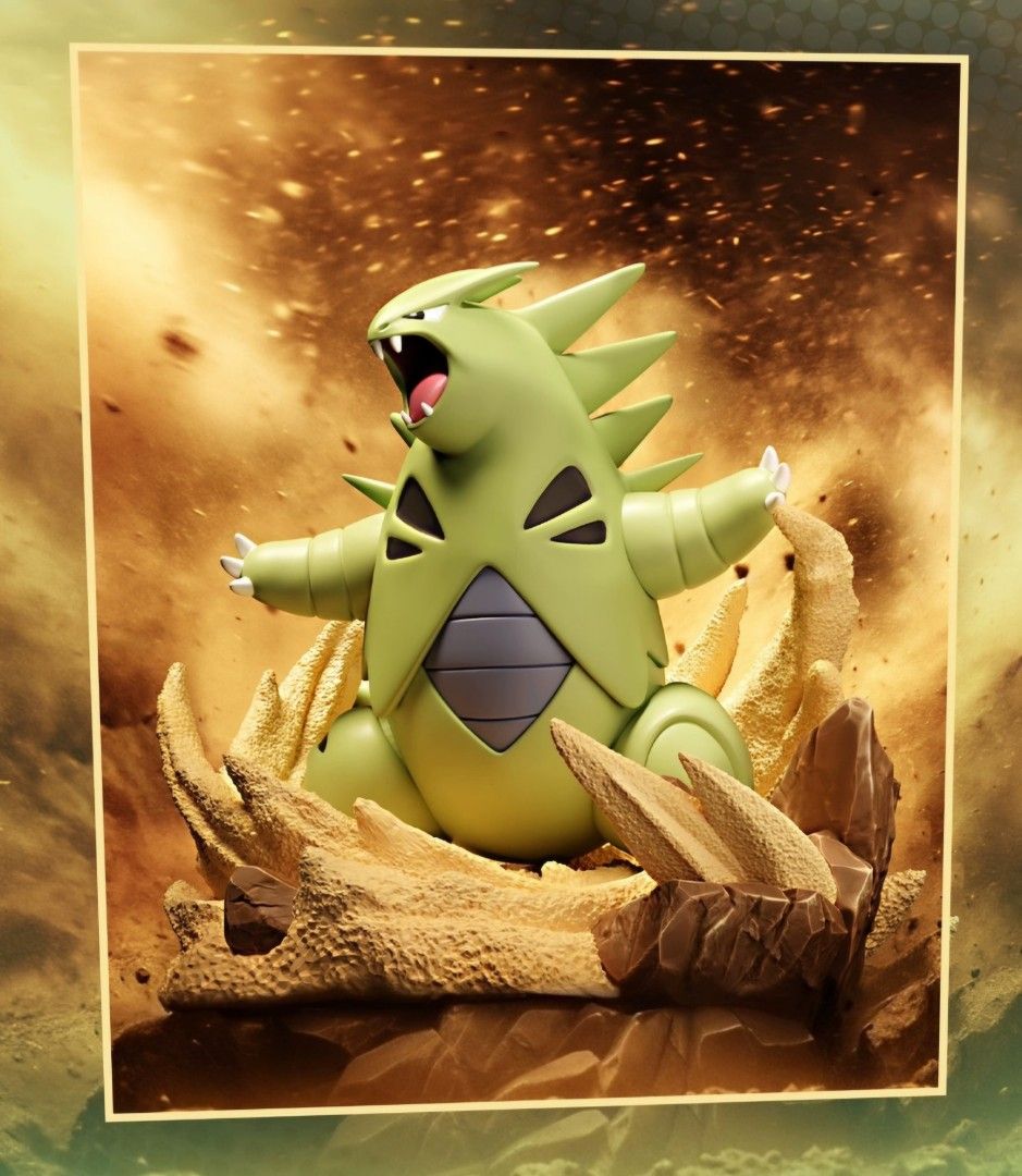 Pokémon Tyranitar Light-Up Figure (Diorama Base) | Collector Display ...