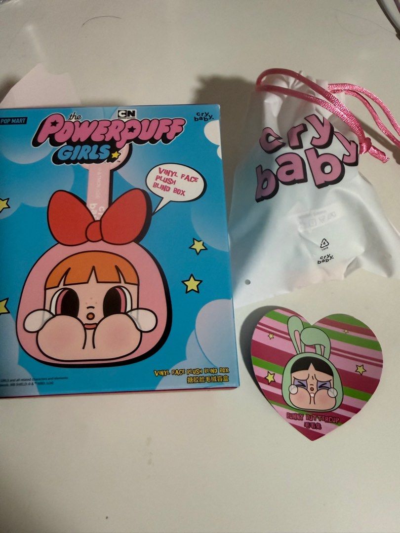POP MART Powerpuff Girls Vinyl Face Plush Blind Box, Hobbies & Toys ...