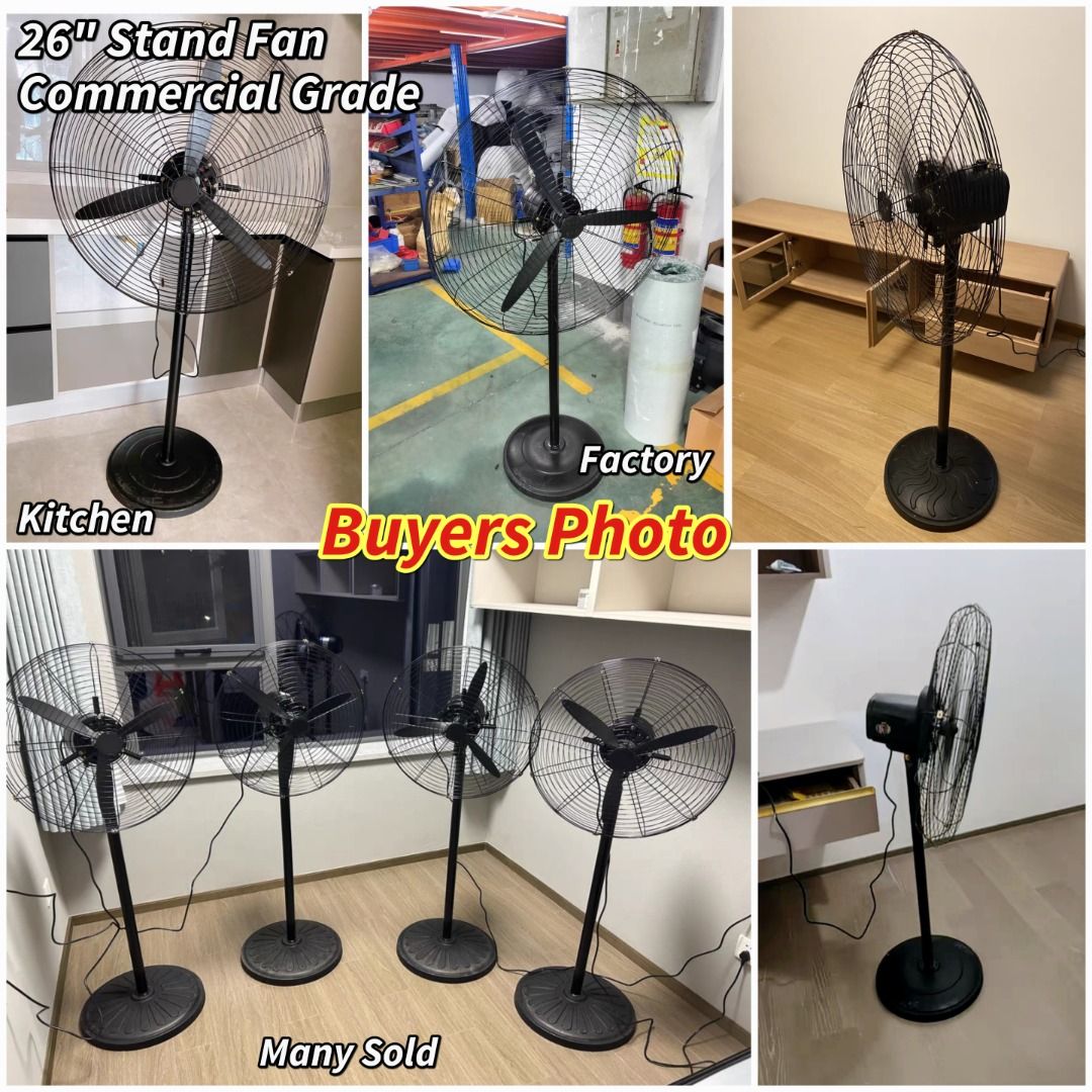 Powerful industrial Fan wall or stand, Furniture & Home Living ...