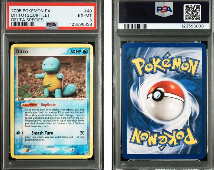 PSA 6 Ditto (Squirtle) #64 Pokemon Delta Species, Hobbies & Toys, Toys ...