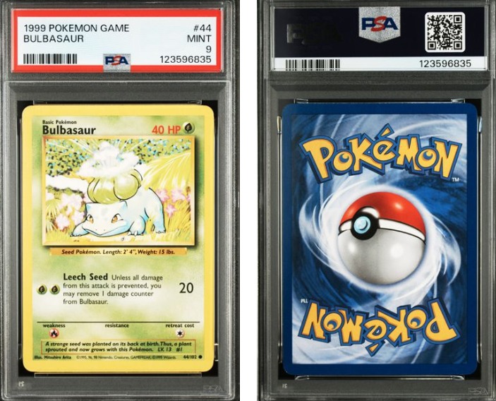 PSA 9 Bulbasaur #44 Pokemon Base Set 1999, Hobbies & Toys, Toys & Games ...