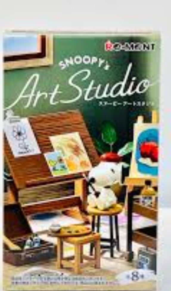 Re-Ment Snoopy's Art Studio Miniature Set, Hobbies & Toys, Toys & Games ...