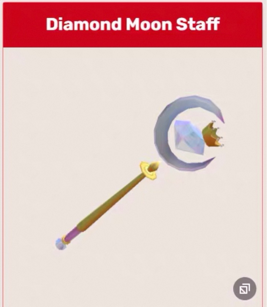 Roblox Toy Code Diamond Moon Staff Exclusive Virtual Item, Video Gaming ...