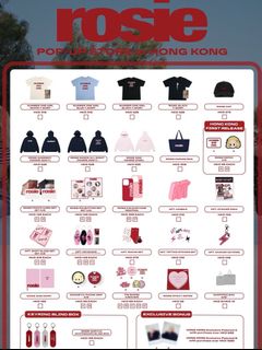 〖一月底到港〗 〖Rose周邊〗🌹首爾周邊線下快閃😻 ROSÉ Encore Pop-up in Seoul ’one year of ...