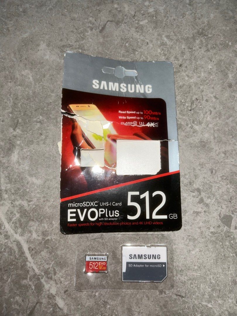 Samsung EVO Plus 512GB MicroSD Card with Adapter, Mobile Phones ...