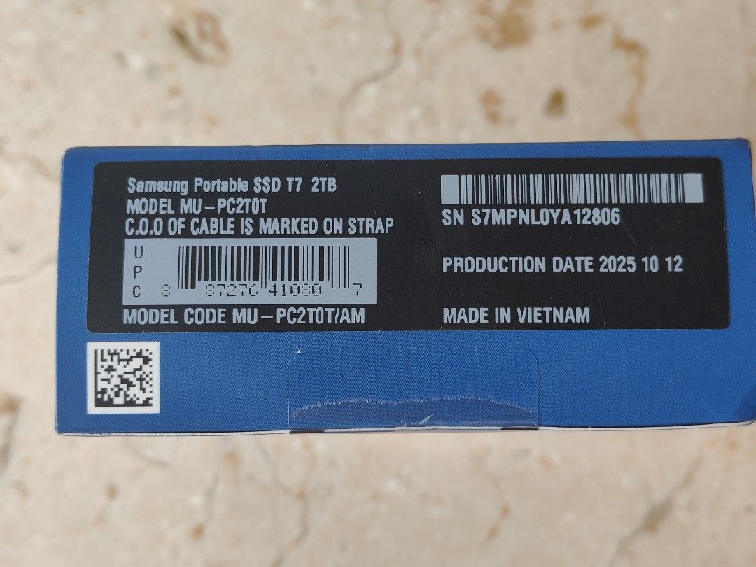 Samsung Portable SSD T7 2TB - Brand New Solid State Drive/ HDD ...