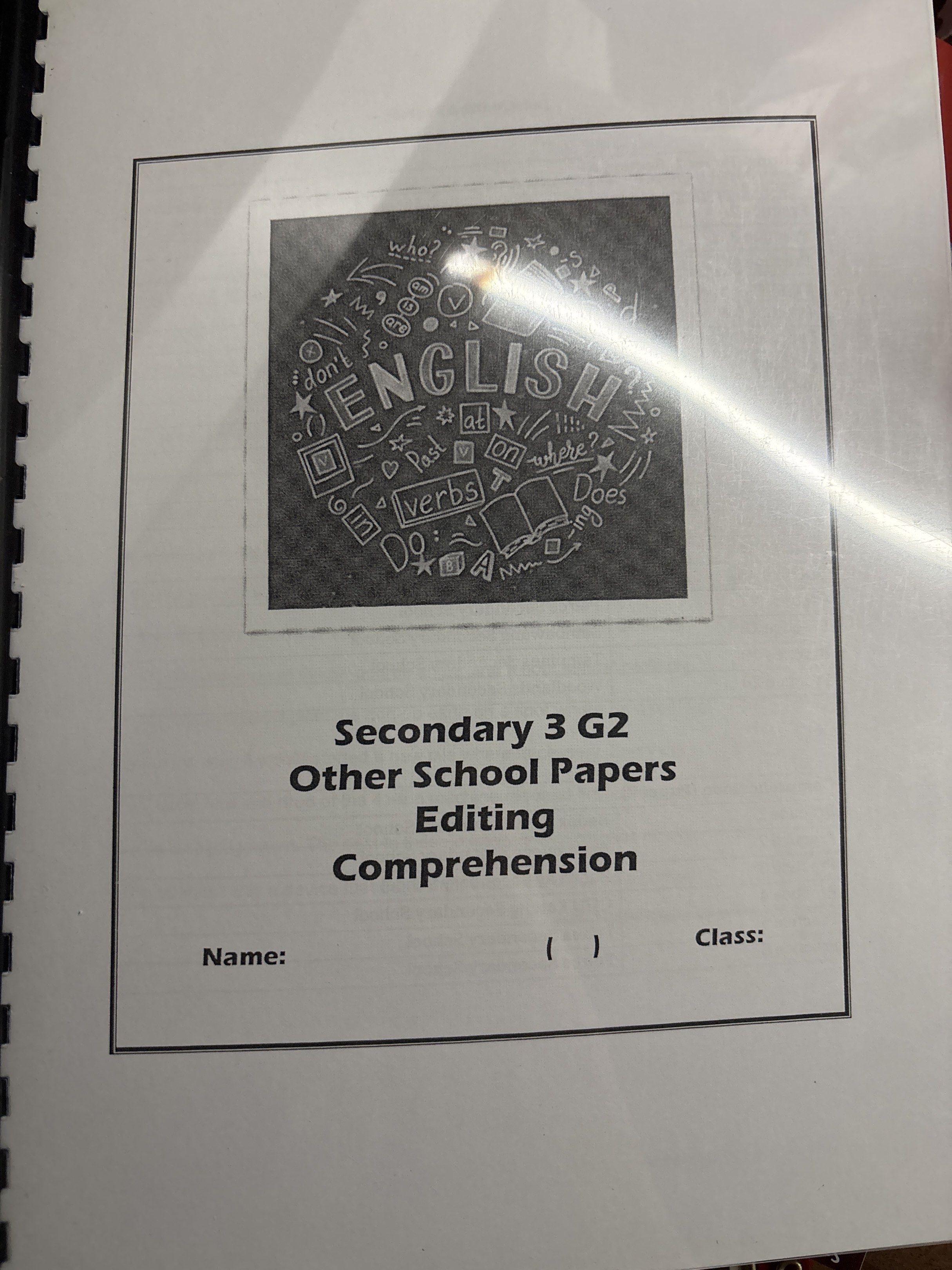 Secondary 3 G2 English Editing & Comprehension Papers, Hobbies & Toys ...