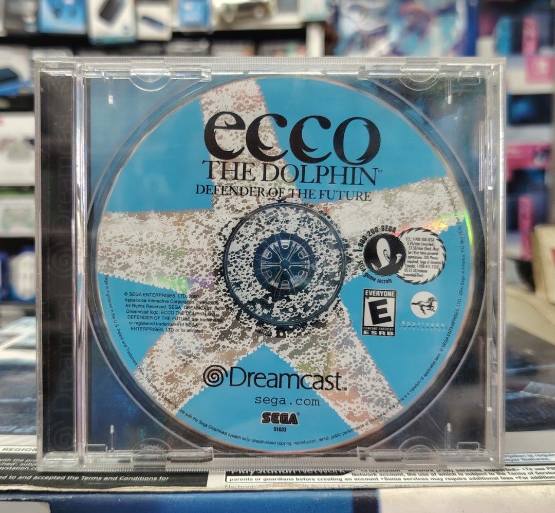 Sega Dreamcast Ecco The Dolphin Defender of The Future, Video Gaming ...