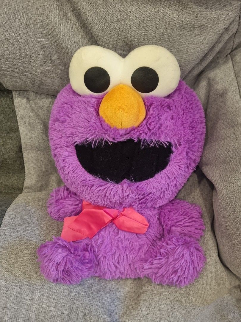 Sesame Street Elmo Purple Plush Toy, Hobbies & Toys, Toys & Games on ...