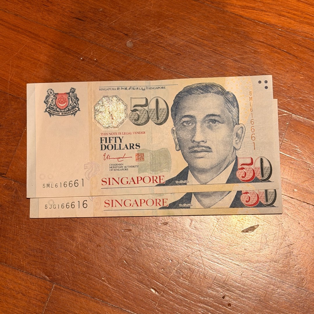 SGD$50 NICE SERIAL NUMBER SAME NUMBER, Hobbies & Toys, Memorabilia ...