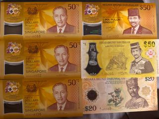 Brunei $50 Banknotes - 50th Anniversary, Hobbies & Toys, Memorabilia ...
