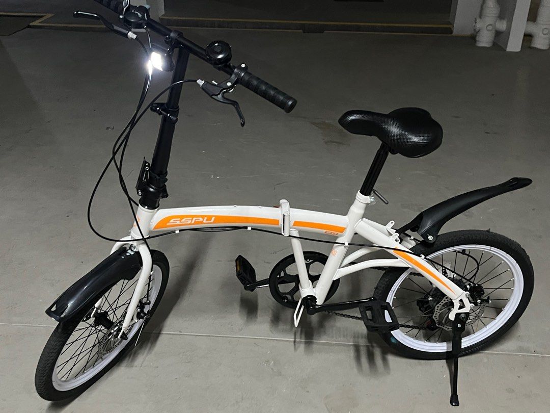 SSPU Folding Bike - White, Sports Equipment, Bicycles & Parts, Bicycles ...