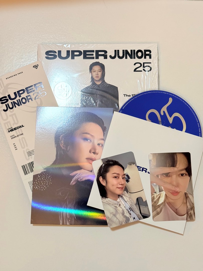 Super Junior 25 Heechul full set Photobook album fansign photocard SJ25 ...