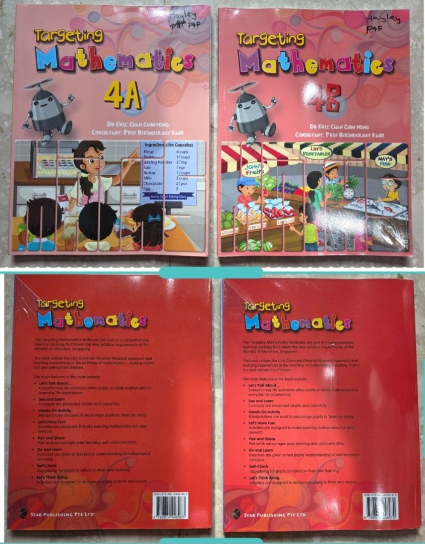 Targeting Mathematics Textbook Series new 3B, 4A, 4B, 5A, 5B, 6A, 6B ...