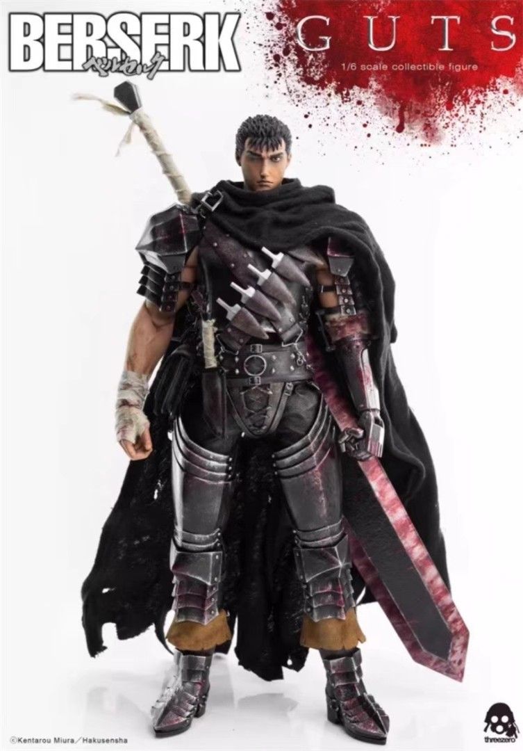 Threezero 1/6 Berserk Guts, Skull Knight, Griffith, Hobbies & Toys ...