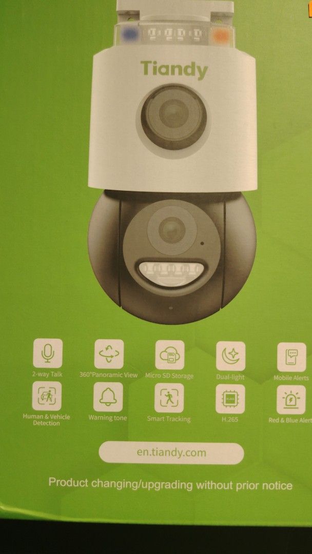 Tiandy Security Camera Dual Lens, Furniture & Home Living, Security ...