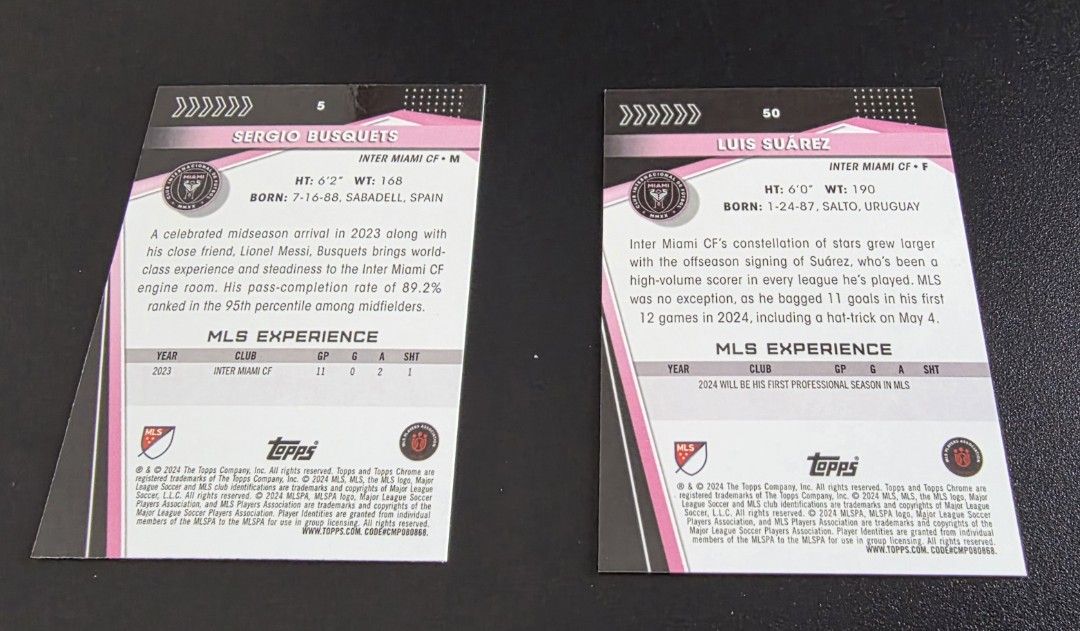 Topps Soccer Inter Miami Assorted, Hobbies & Toys, Toys & Games on ...
