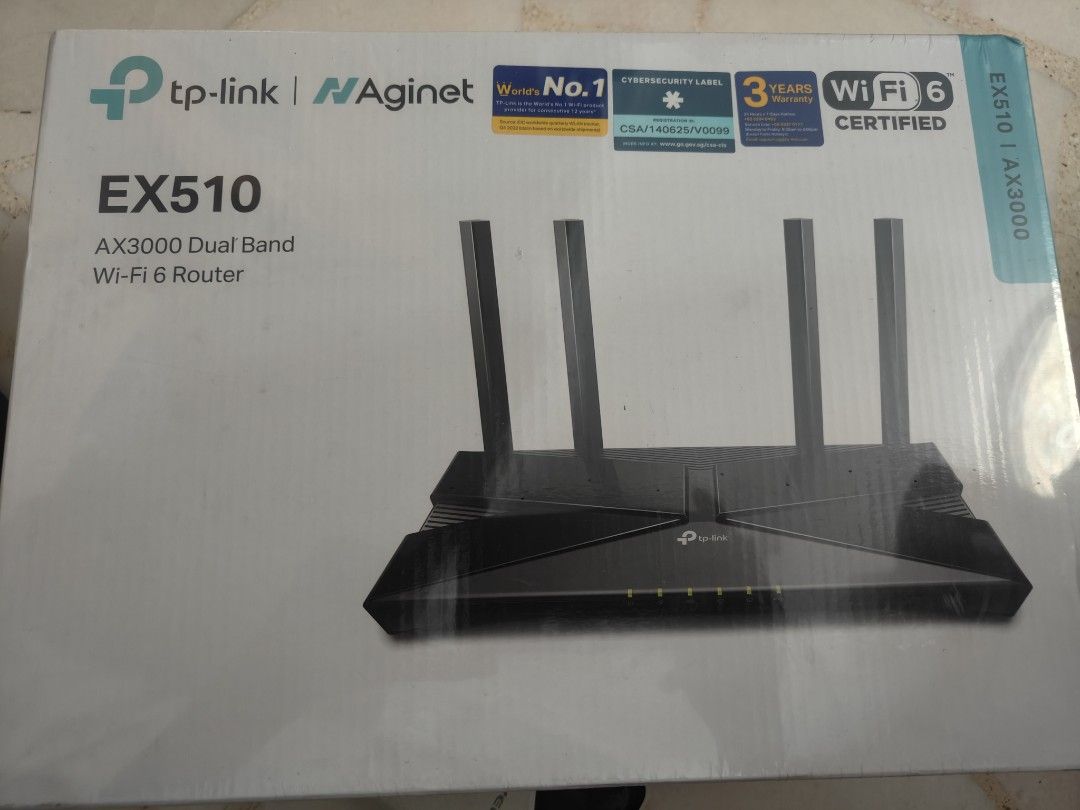 TP-Link EX510 AX3000 Dual Band Wi-Fi 6 Router, Computers & Tech, Parts ...