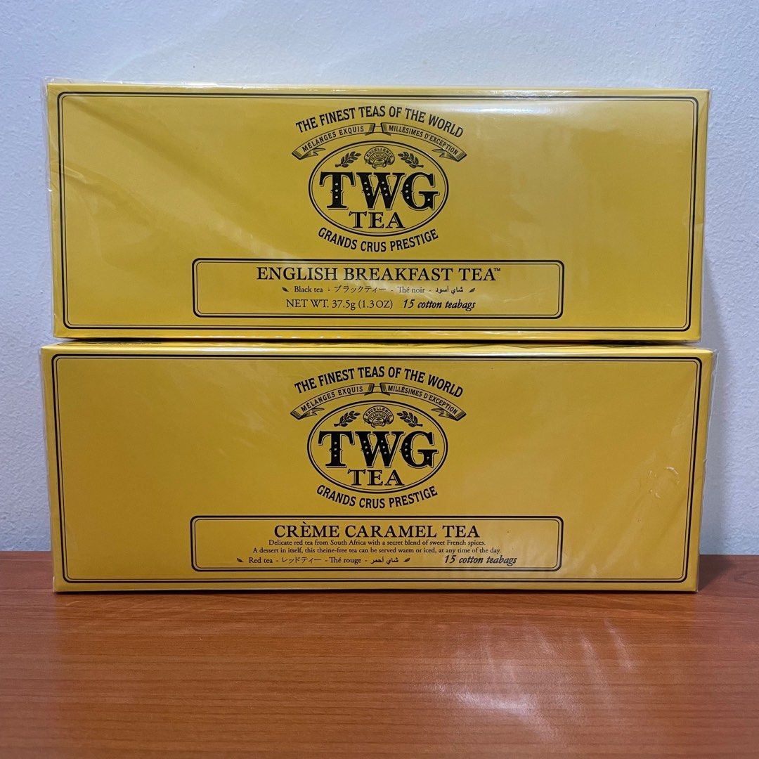 TWG Tea English Breakfast & Creme Caramel Tea, Health & Nutrition ...