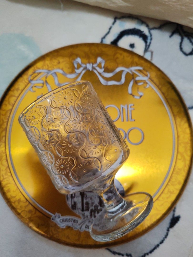 Vintage Embossed Glass Dessert Cups, Furniture & Home Living ...