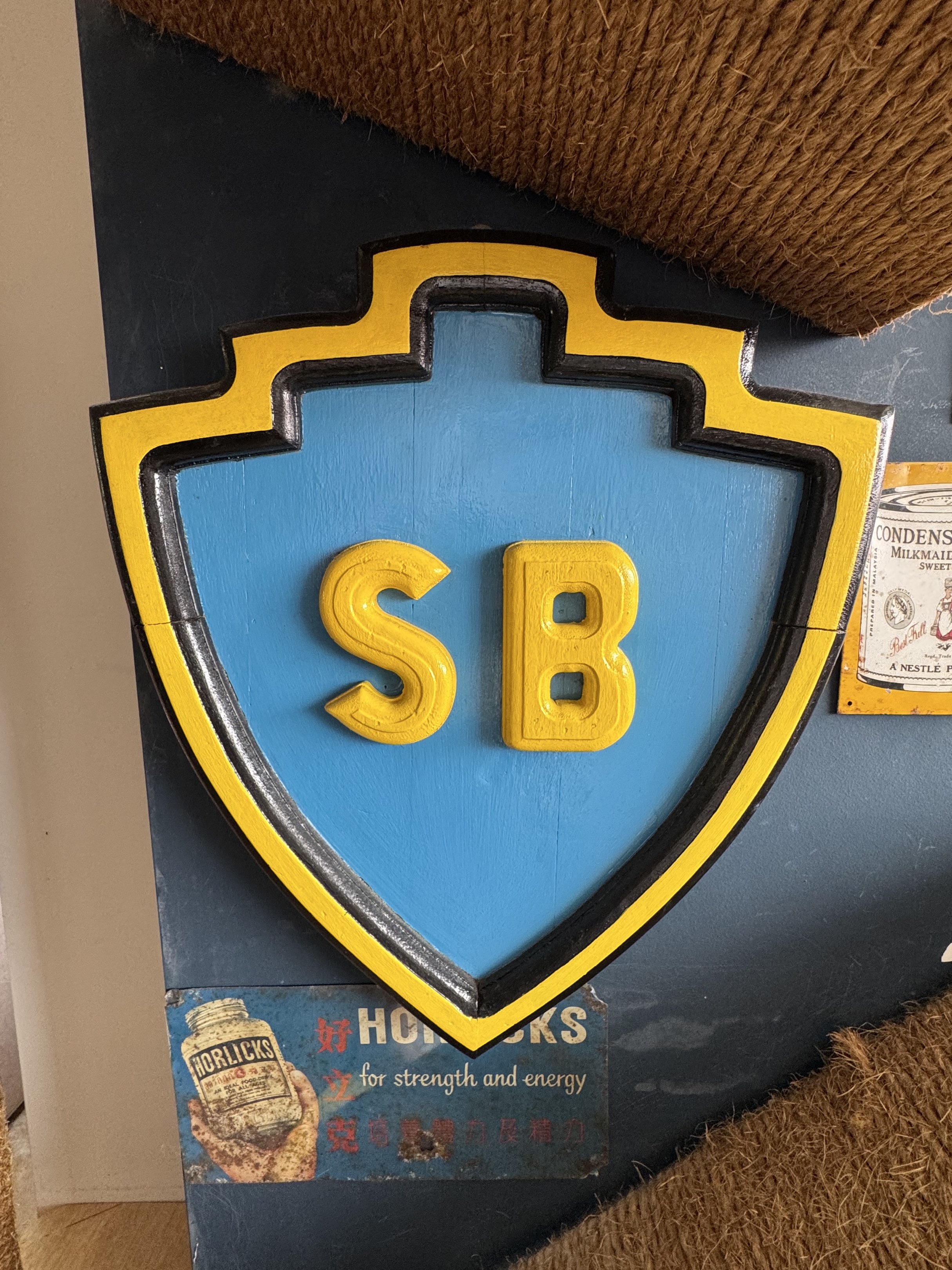 Vintage SB Shield Wall Decor, Shaw brothers, plaque, movie, Furniture ...