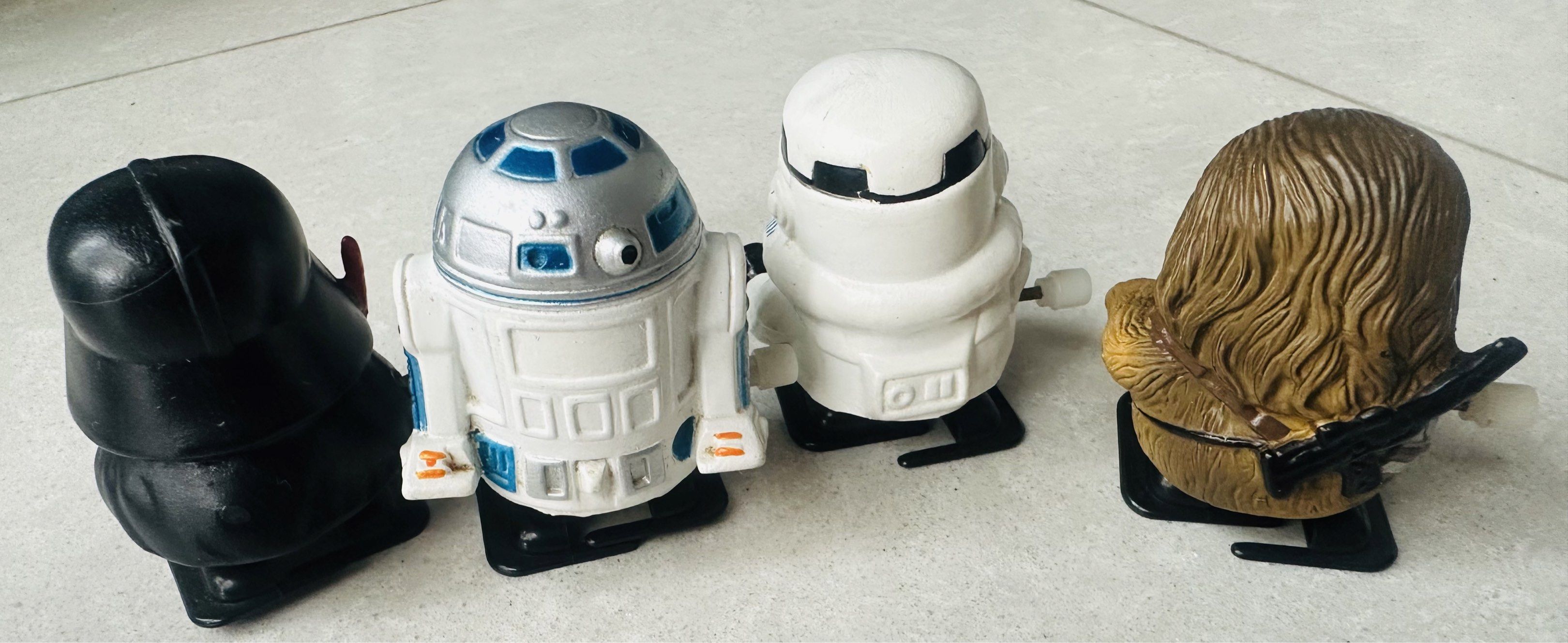 Vintage Star Wars Wind-Up Toys - Darth Vader, R2-D2, Stormtrooper ...