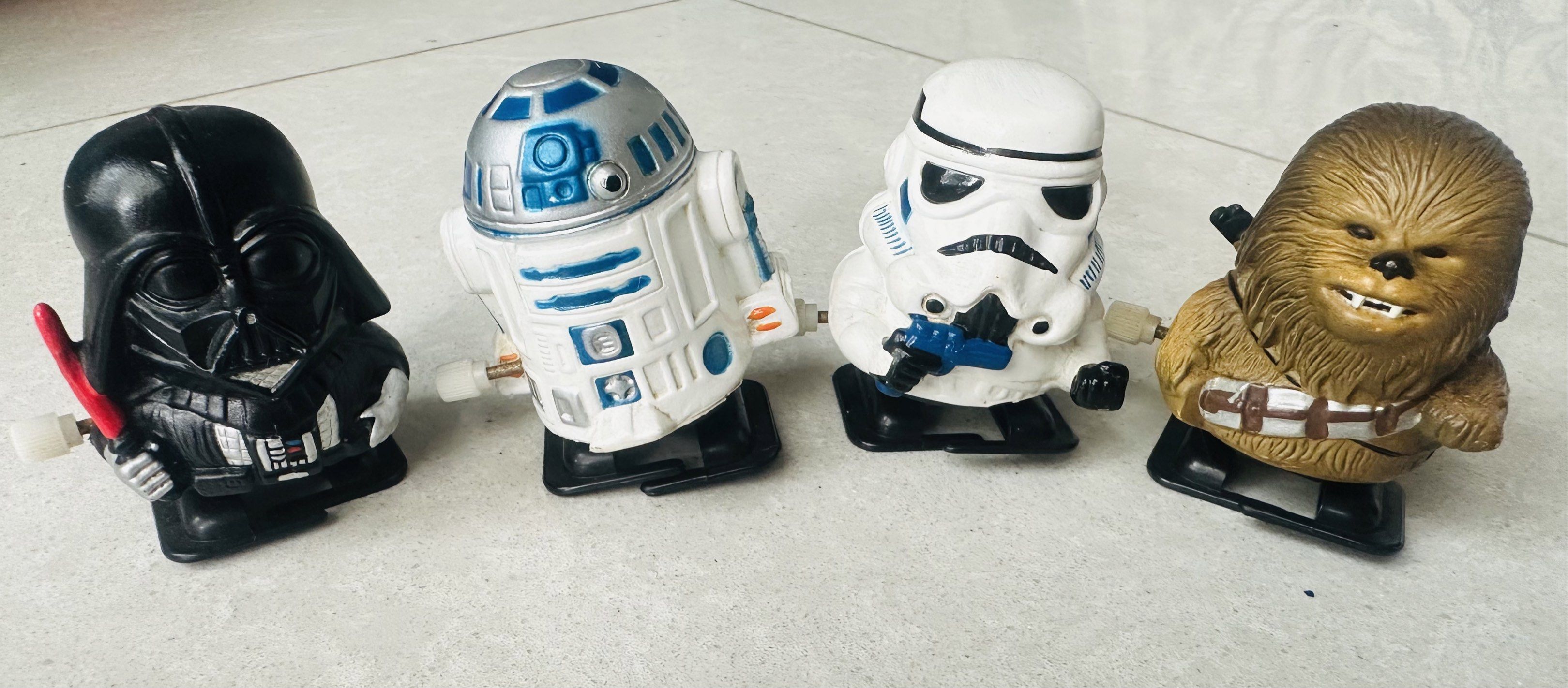Vintage Star Wars Wind-Up Toys - Darth Vader, R2-D2, Stormtrooper ...