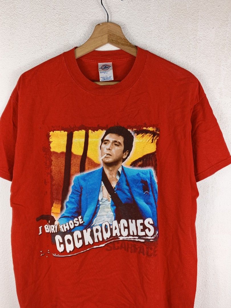 Vintage y2k Scarface movie "I Bury Those Cockroaches", Men's Fashion ...