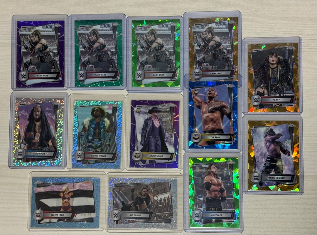 WWE Chrome Trading Cards - Various Wrestlers, Hobbies & Toys, Toys ...