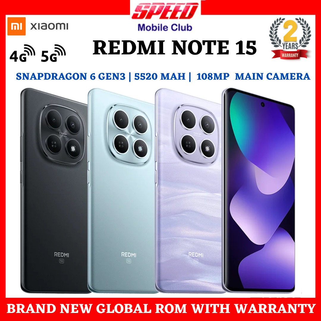 Xiaomi Redmi Note 15 5G Black 256GB, Mobile Phones & Gadgets, Mobile ...