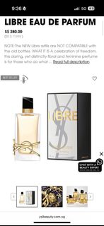 YSL Libre Eau de Parfum 90ml, Beauty & Personal Care, Fragrance ...