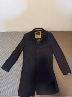 Zara man black tag short trench coat, Men's Fashion, Coats, Jackets and ...