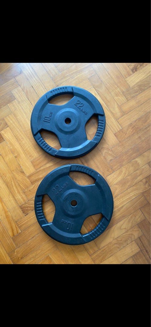 10 kg plates x 2, Sports Equipment, Exercise & Fitness, Weights ...
