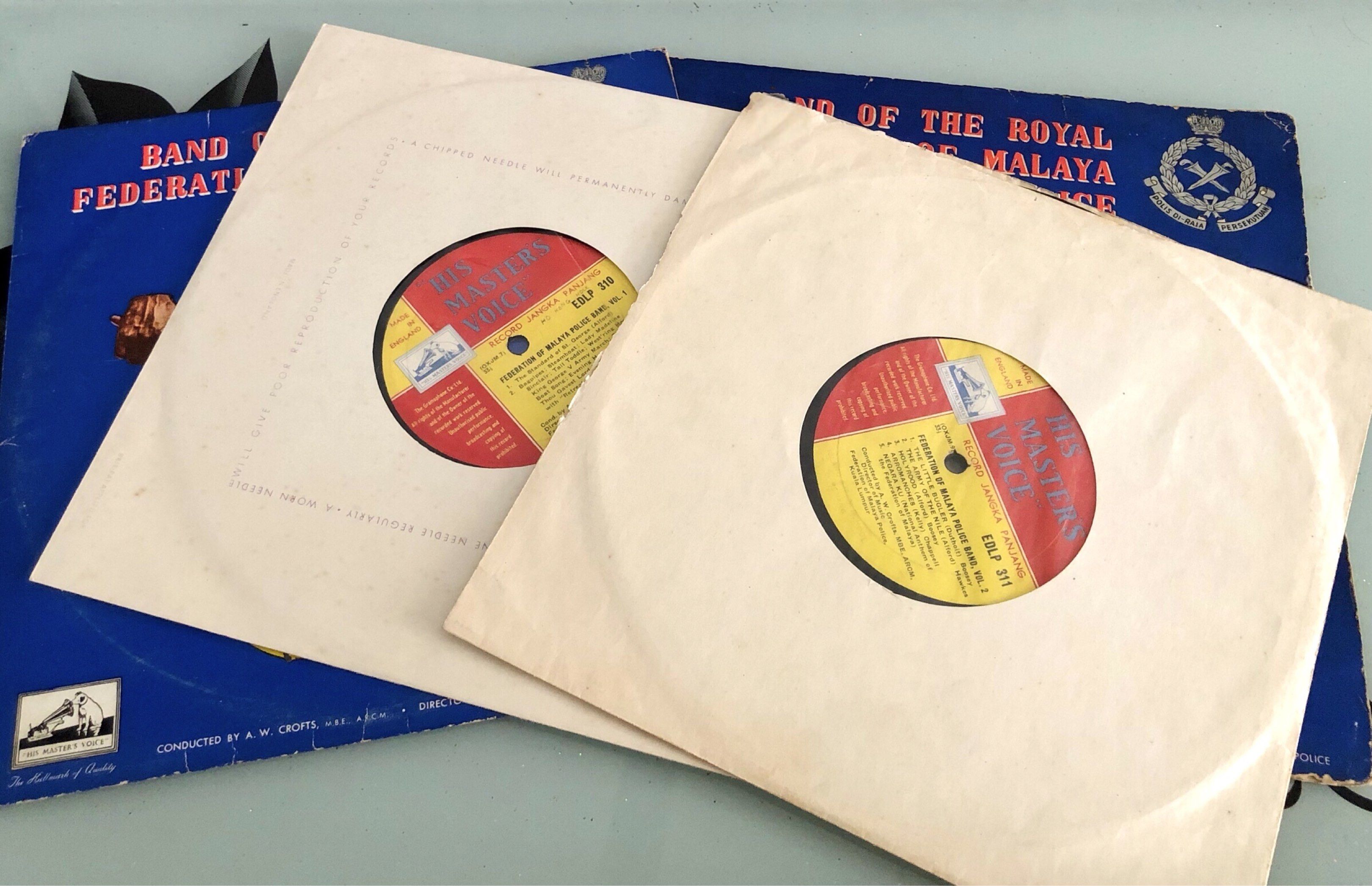 1956/57 Band of The Royal Police Federation of Malaya Police Album I ...