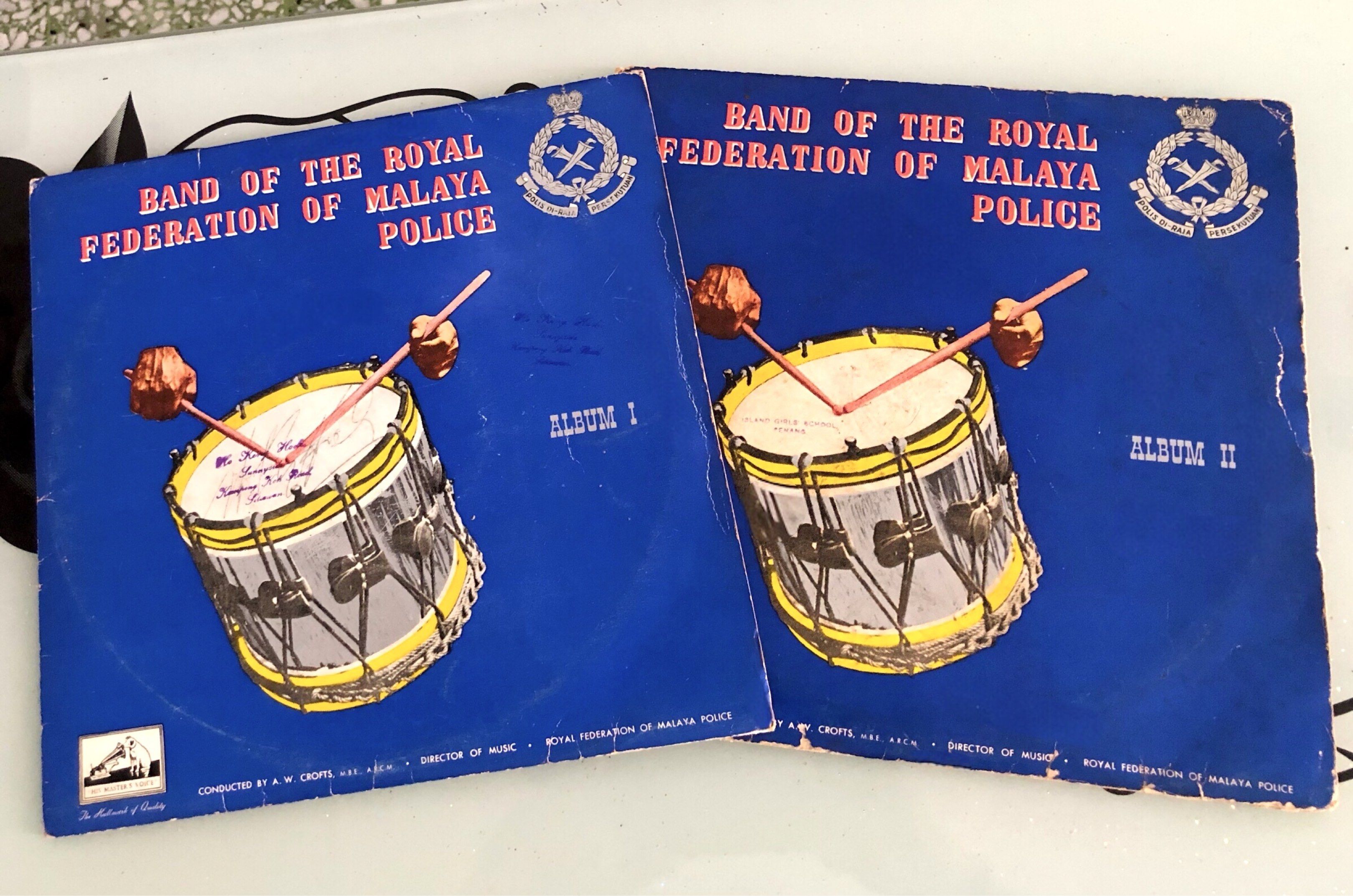 1956/57 Band of The Royal Police Federation of Malaya Police Album I ...