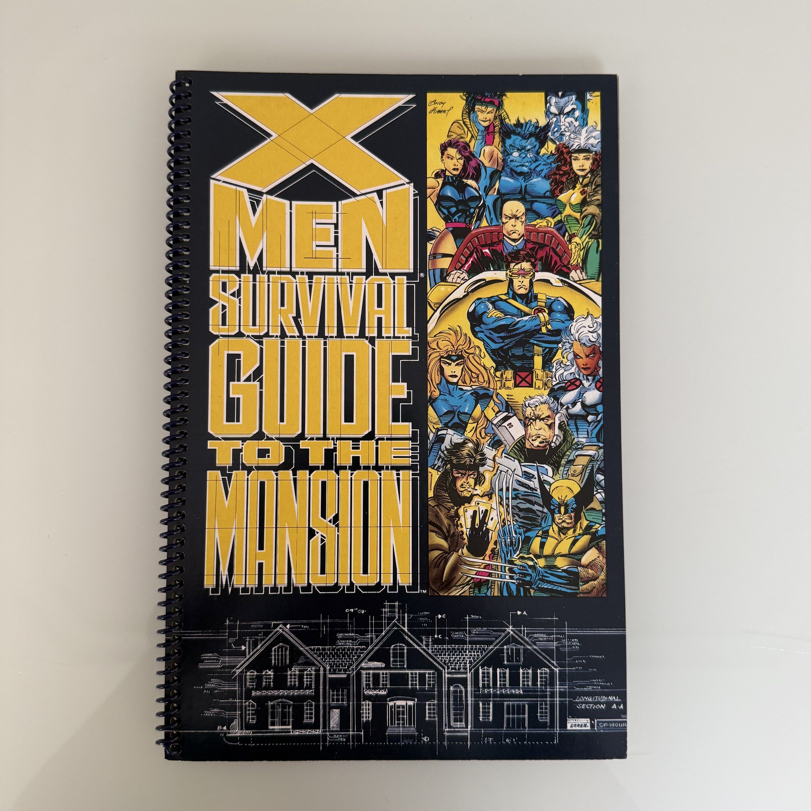 1993 X-Men Survival Guide to the Mansion Marvel Comic/Graphic Novel ...