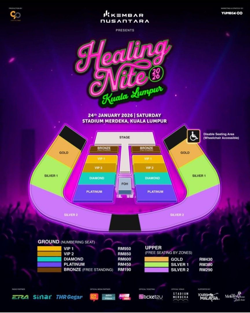 24 Jan 2025 - Healing Nite 2026 Concert Ticket, Tickets & Vouchers ...