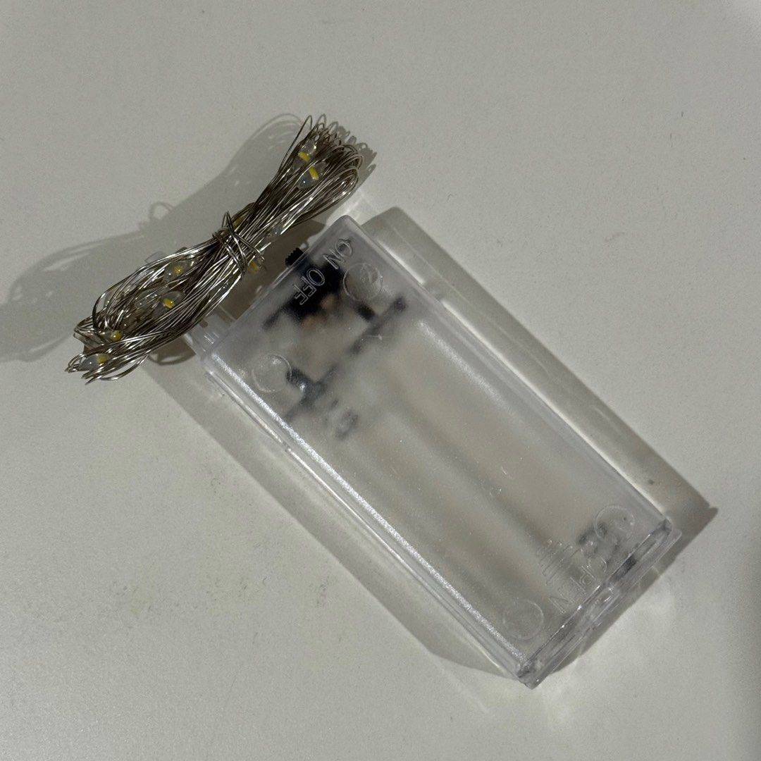 2M Warm White LED String Lights Battery Powered, Furniture & Home ...