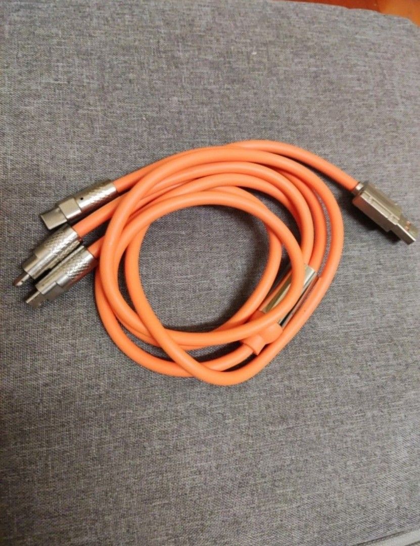 ⭐ 3 in 1 Multi Fast Charging Cable Type C, Lightning and Micro Usb ...